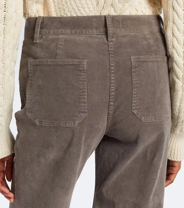 NILI LOTAN Florence Corduroy Wide-leg Pants - Grey