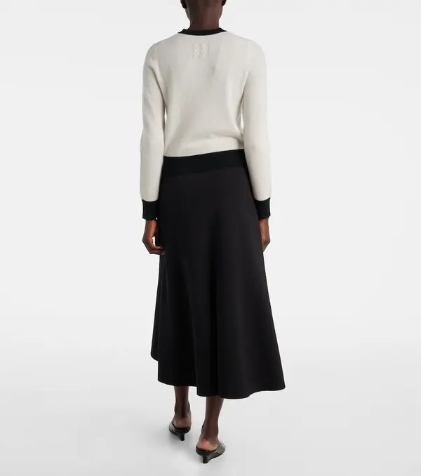 NILI LOTAN Meadow Cashmere Cardigan - White