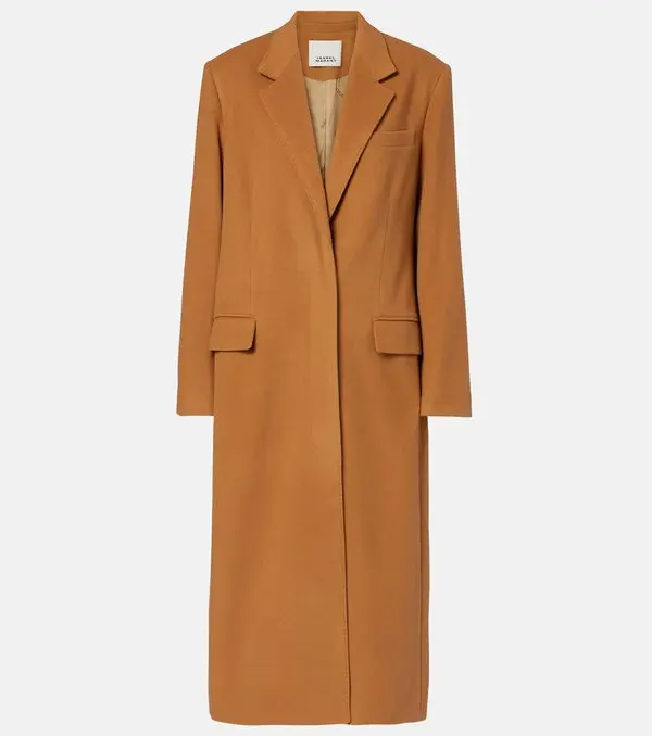 Isabel Marant Étoile Ellenita Wool-blend Coat - Brown