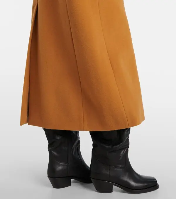 Isabel Marant Étoile Ellenita Wool-blend Coat - Brown
