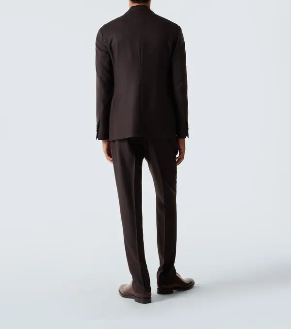LARDINI Virgin Wool Suit - Brown