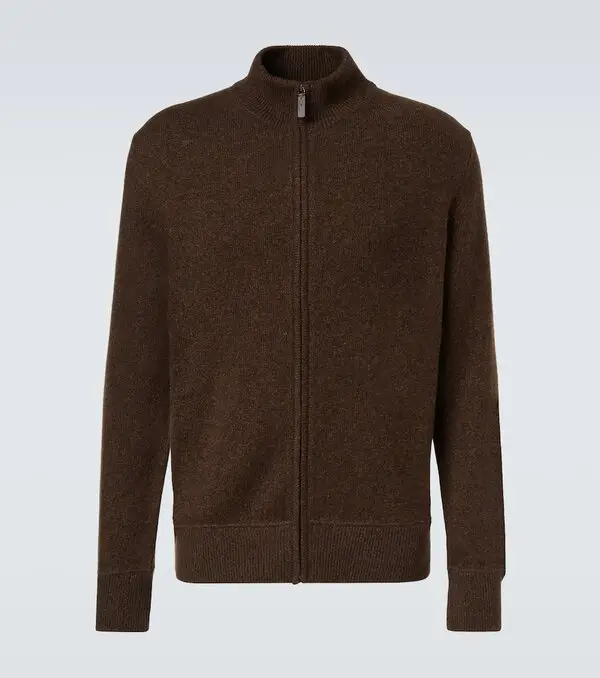 TOD'S Wool And Cashmere Zip-up Cardigan