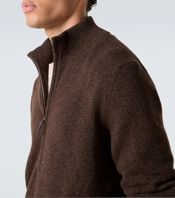 TOD'S Wool And Cashmere Zip-up Cardigan