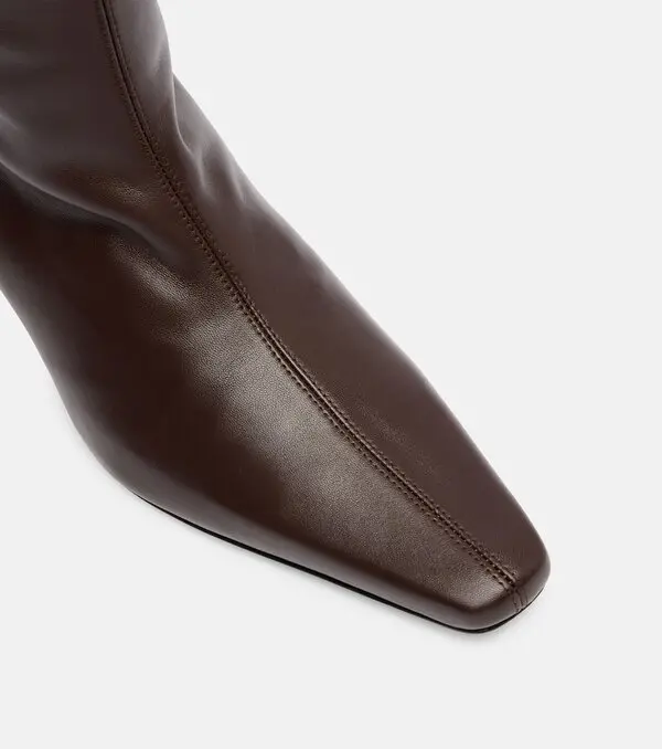 Staud Wally 55 Leather Knee-high Boots - Brown
