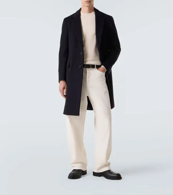 LARDINI Virgin Wool Overcoat