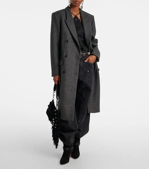 Isabel Marant Étoile Irene Double-breasted Virgin Wool Coat