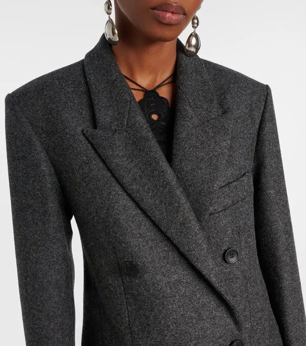 Isabel Marant Étoile Irene Double-breasted Virgin Wool Coat
