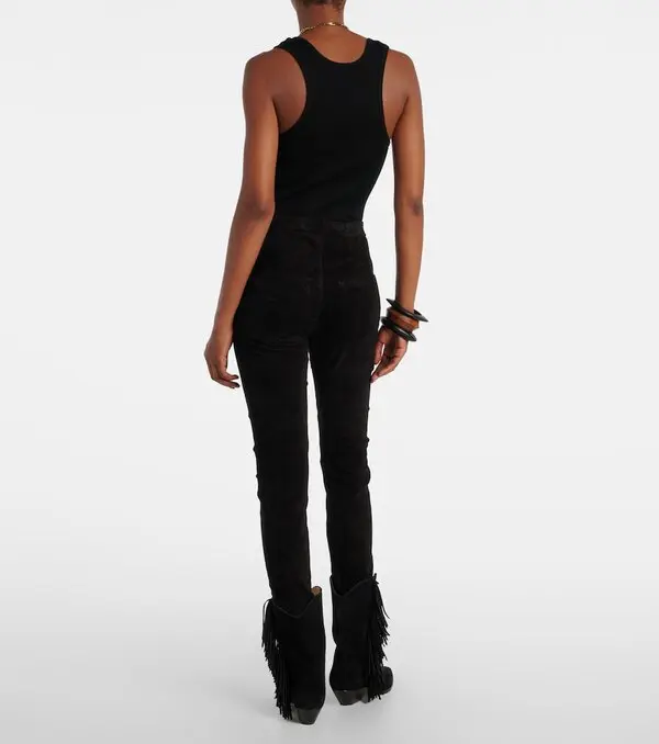 Isabel Marant Étoile Dorothea Suede Slim Pants