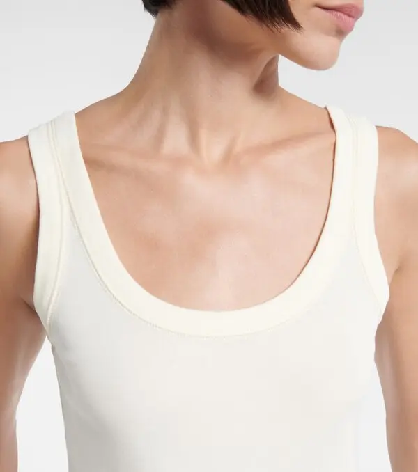 LEMAIRE Cotton Jersey Tank Top - White