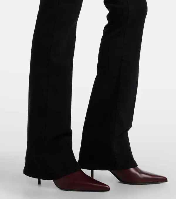 7 For All Mankind Mid-rise Bootcut Jeans - Black