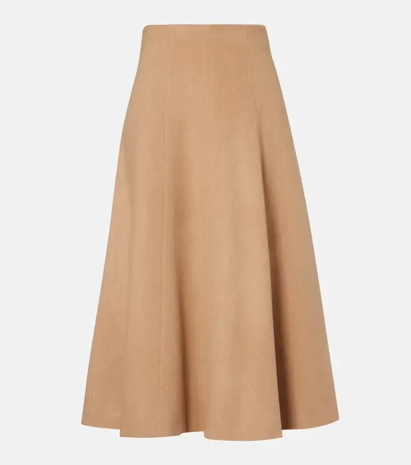 Max Mara Geneve Midi Skirt - Beige