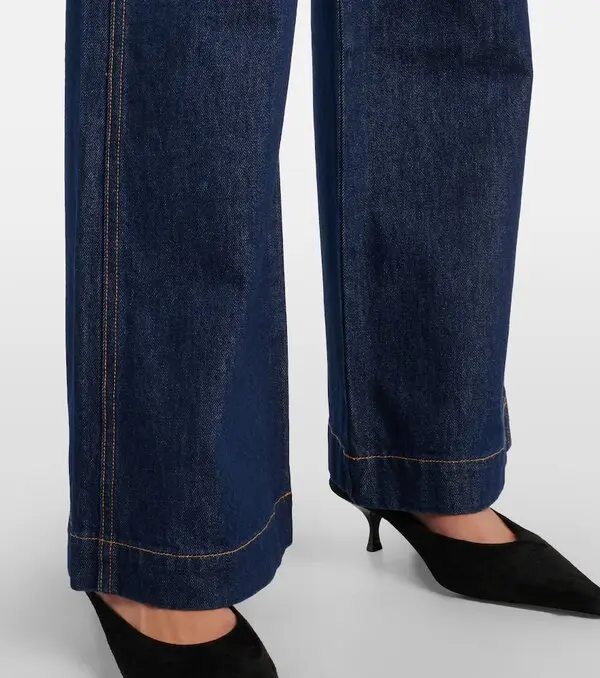 Veronica Beard Taylor Wide-leg Jeans