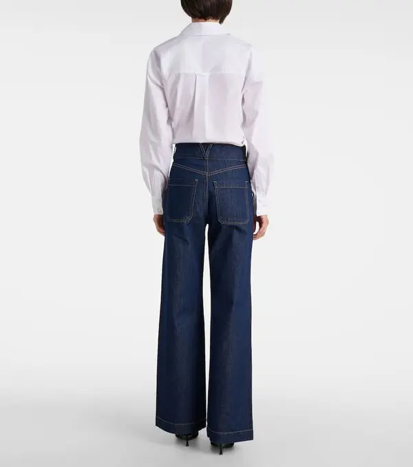 Veronica Beard Taylor Wide-leg Jeans
