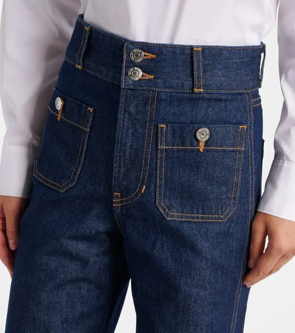 Veronica Beard Taylor Wide-leg Jeans