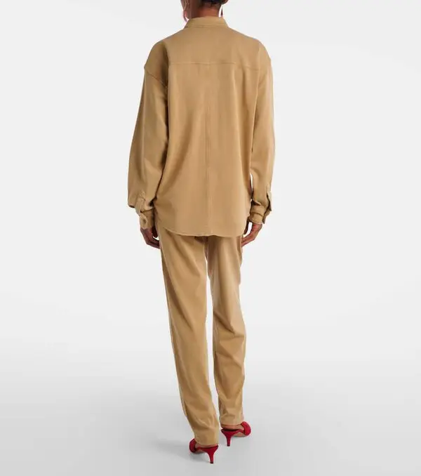 MARANT ETOILE Raquel Cotton Jersey Shirt - Brown