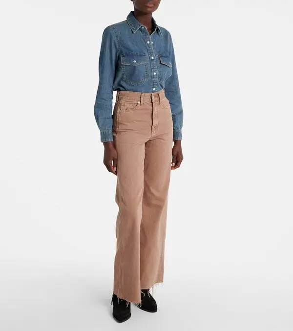 Veronica Beard Taylor Wide-leg Jeans