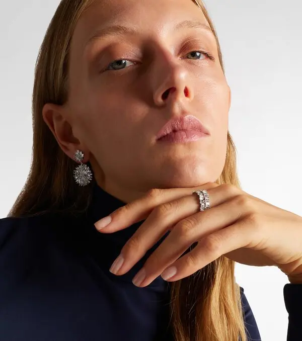 SUZANNE KALAN Midi 18kt White Gold Diamond Ring