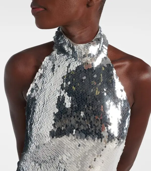 Balmain Sequined Mini Dress