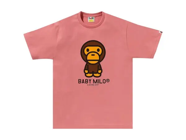 A BATHING APE Baby Milo Tee Shirt - Pink