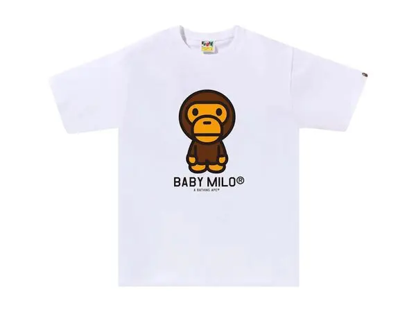 A BATHING APE Baby Milo Tee Shirt - White