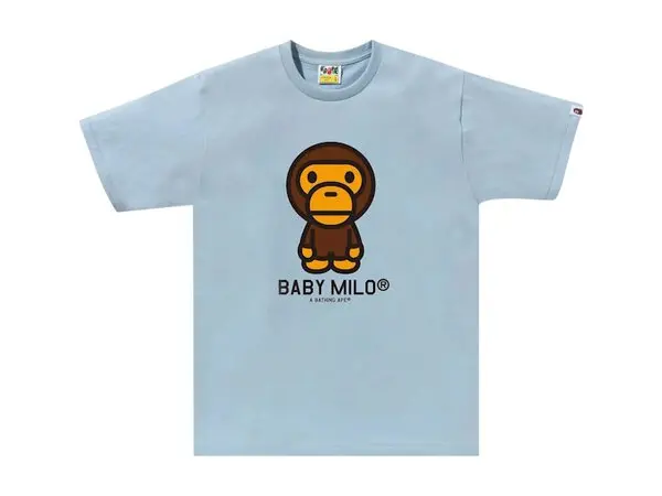 A BATHING APE Baby Milo Tee Shirt - Blue/sax