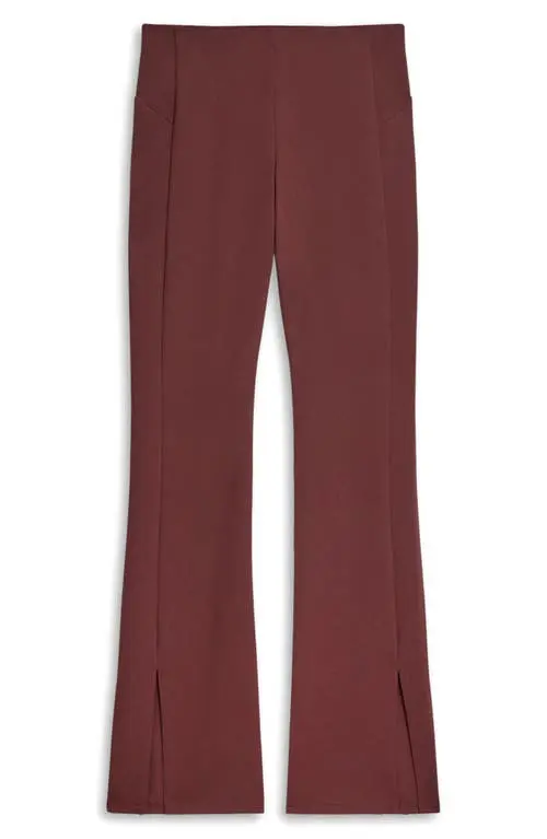 Theory Slit Flare Leg Pants - Oxblood Red