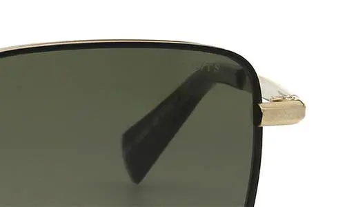 ALLSAINTS Aron 51mm Square Sunglasses - Gold/black Rim