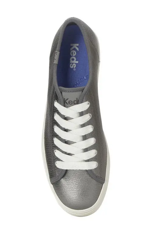 Keds® Triple Up Platform Sneaker - Gunmetal