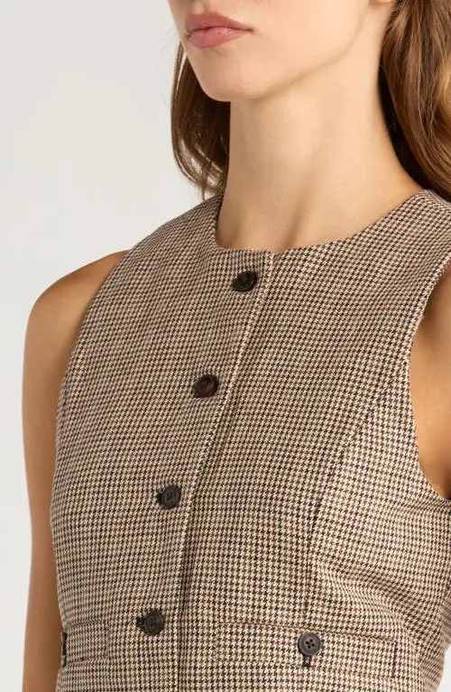 Blanknyc Plaid Crop Vest