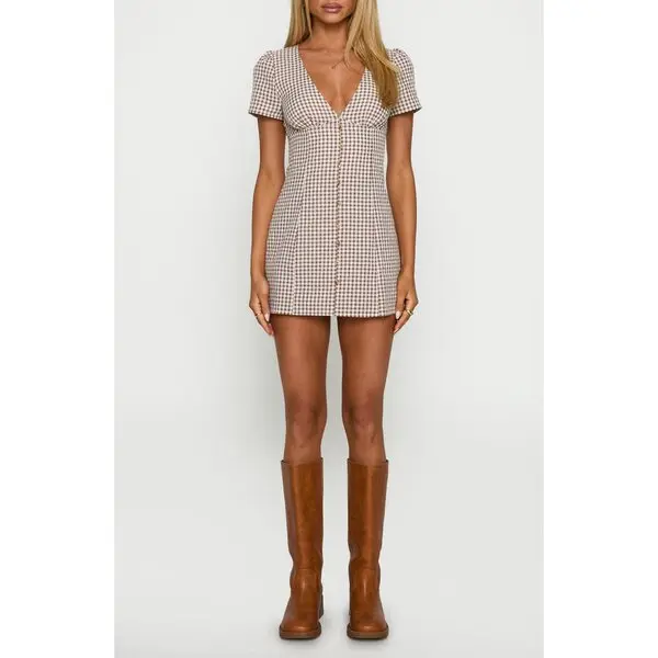 Princess Polly Checked Playsuit