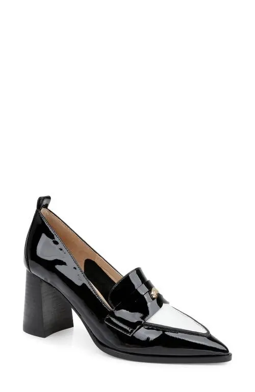 L'Agence Mallory Pointed Toe Pump - Black/white