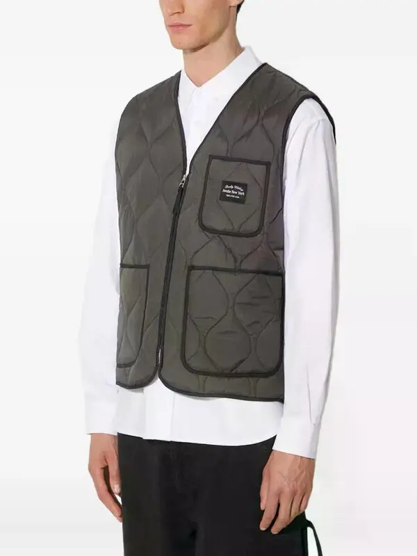 AWAKE NY Quilted Waistcoat - Grey
