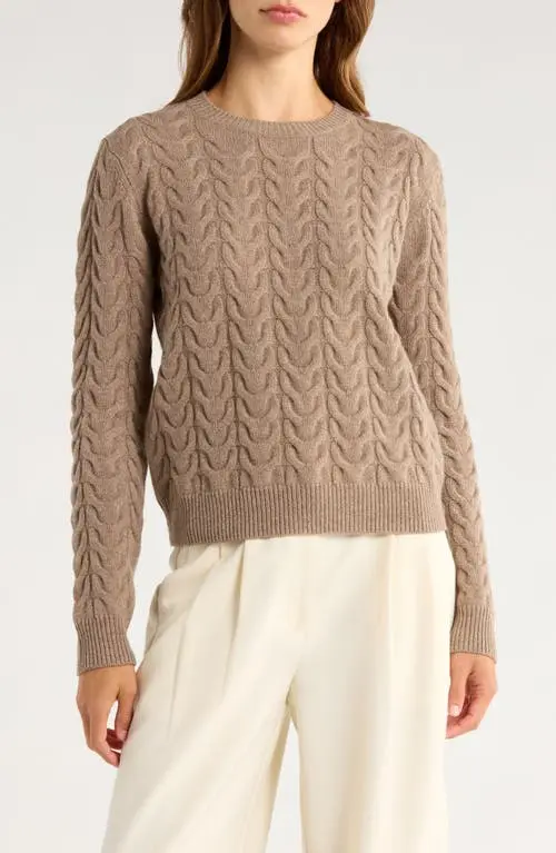 Max Mara Aramis Cashmere Cable-knit Sweater - Camel