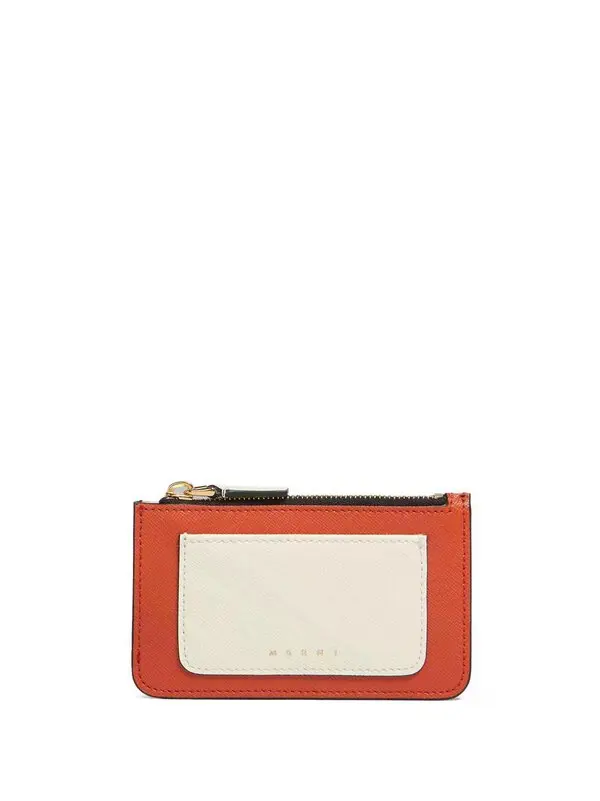 Marni Saffiano Leather Colour-block Wallet