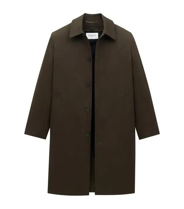 Saint Laurent Canvas Mackintosh Coat