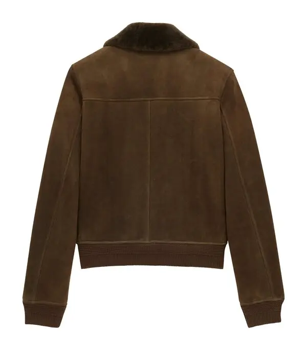 Saint Laurent Suede Bomber Jacket