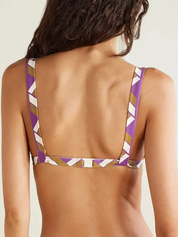 ERES Must Embellished Printed Triangle Bikini Top - Multi