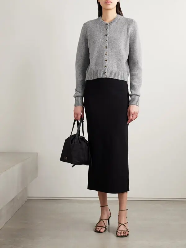 Khaite Everheart Cashmere Cardigan - Gray