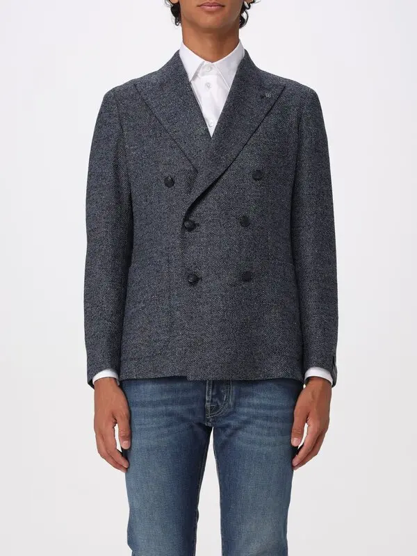 Tagliatore Double Breasted Blazer - Grey