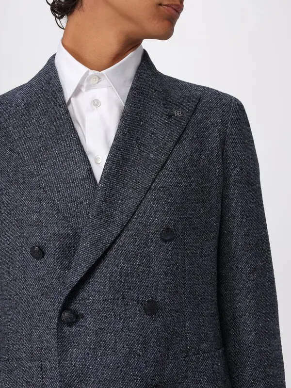 Tagliatore Double Breasted Blazer - Grey