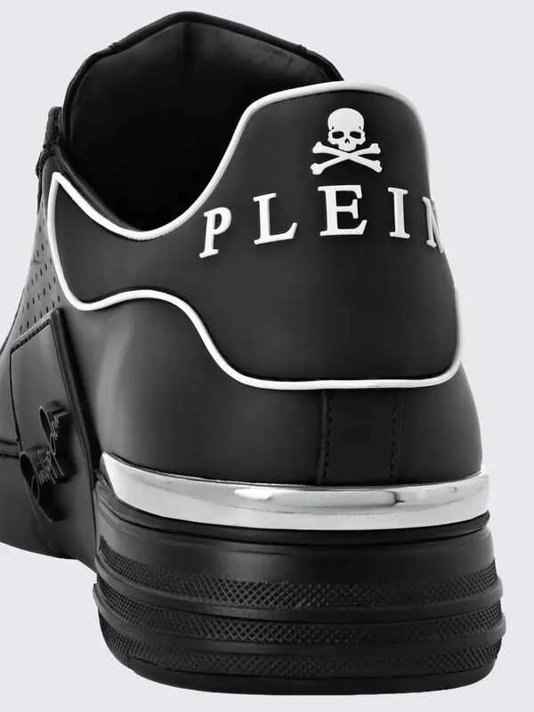 Philipp Plein Leather Lace-up Sneakers - Black 1
