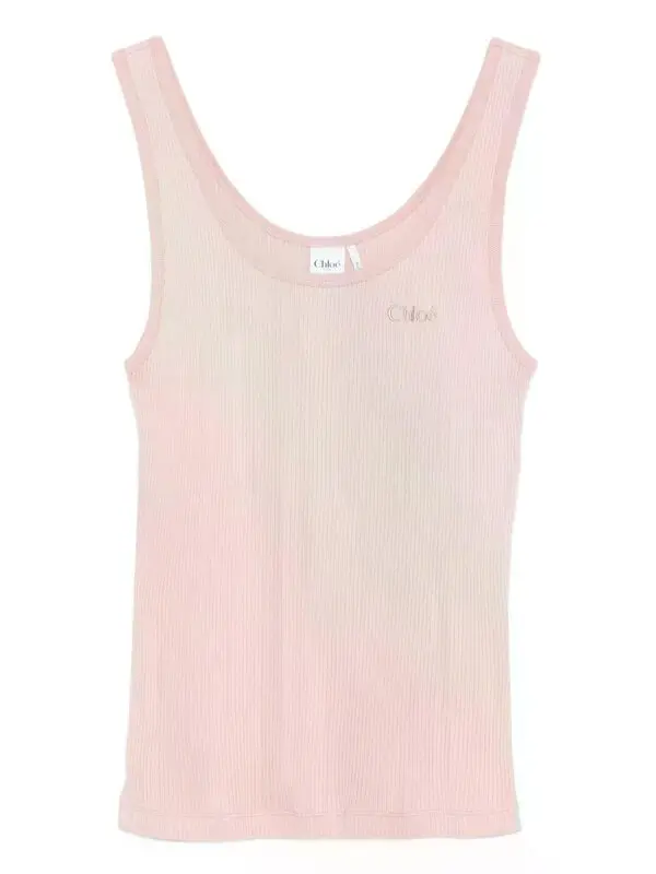 Chloé Embroidered-logo Tank Top