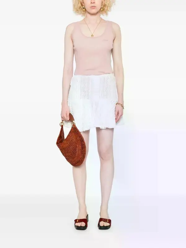 Chloé Embroidered-logo Tank Top