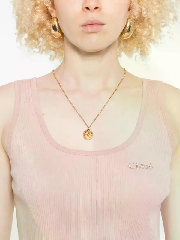Chloé Embroidered-logo Tank Top