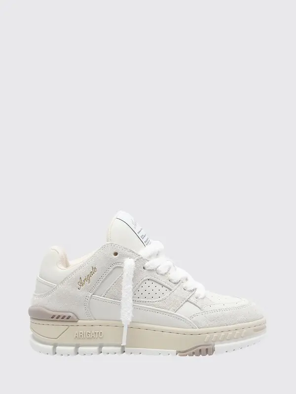 Axel Arigato Area Lo Calfskin Leather And Suede Trainers - Beige