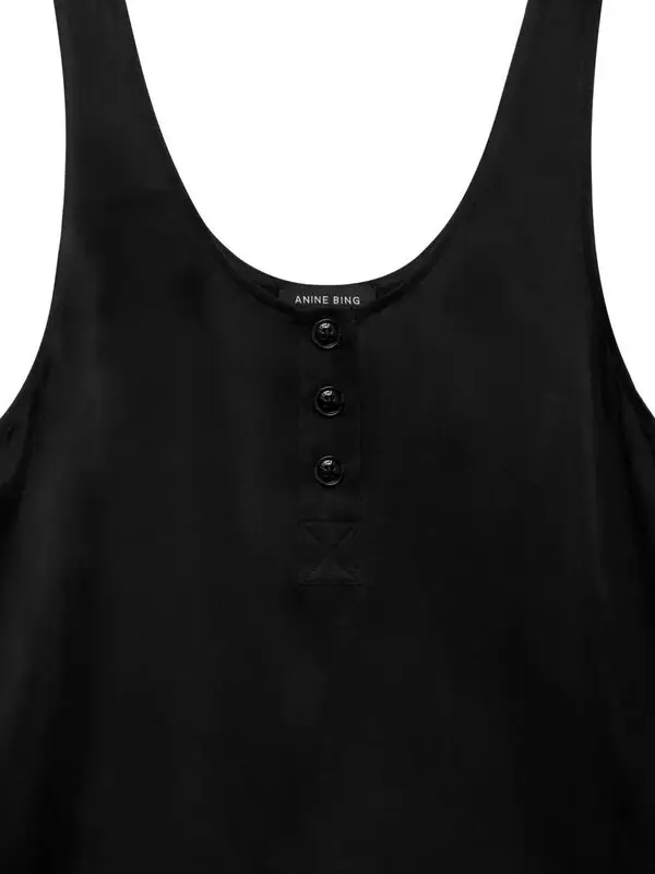 ANINE BING Evy Button-front Tank Top