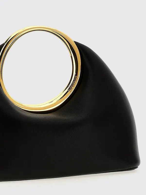 Jacquemus Handbag With Hoop Handle - Black