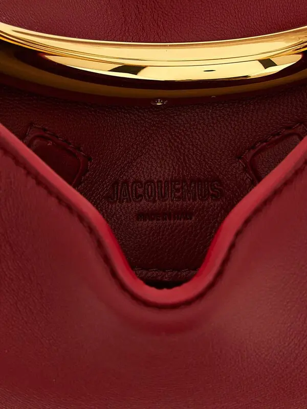 Jacquemus Handbag With Hoop Handle - Red