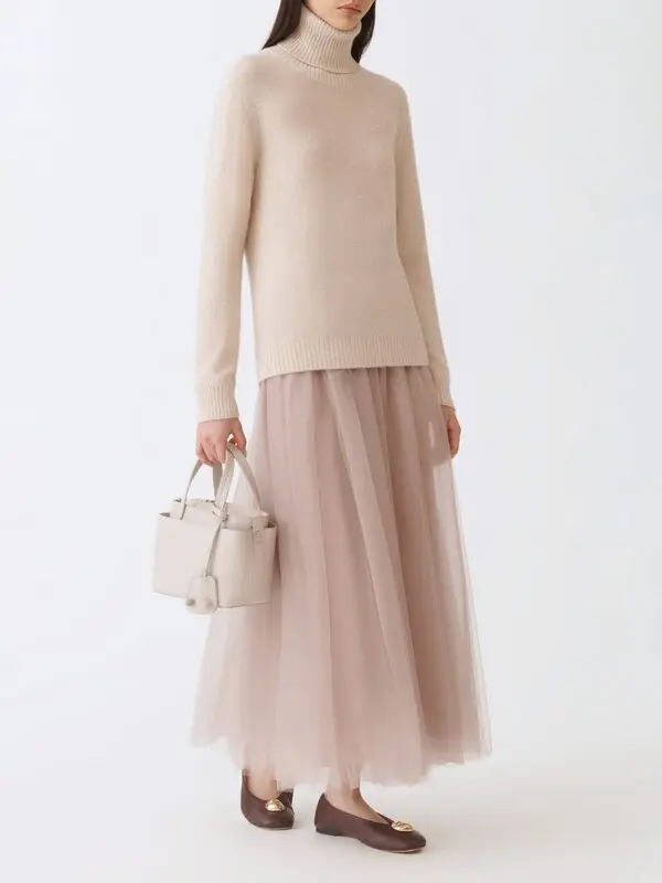 Fabiana Filippi Cashmere Blend Turtleneck Sweater With Embellishments