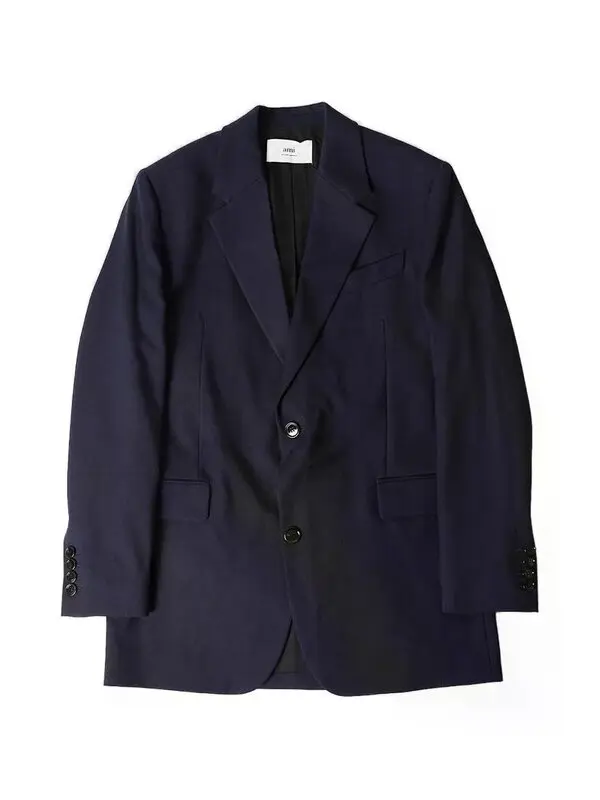 AMI Paris Notched-lapels Single-breasted Blazer